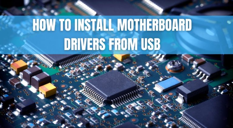 How To Install Motherboard Drivers From USB? | Technoburst